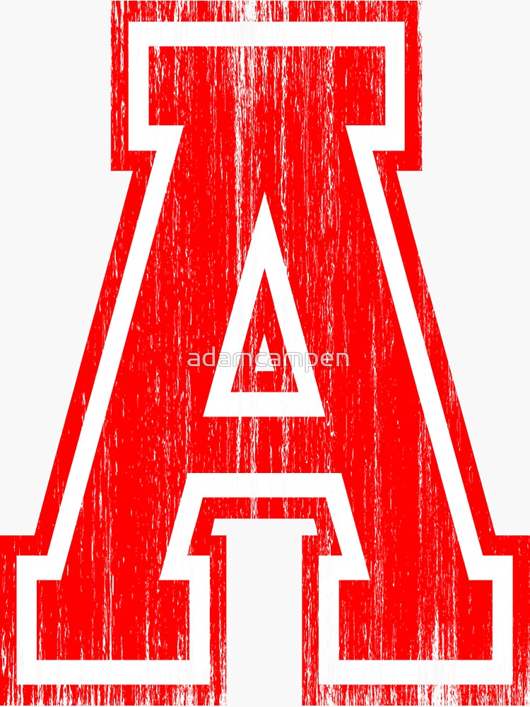 "Big Red Letter A" Sticker for Sale by adamcampen | Redbubble