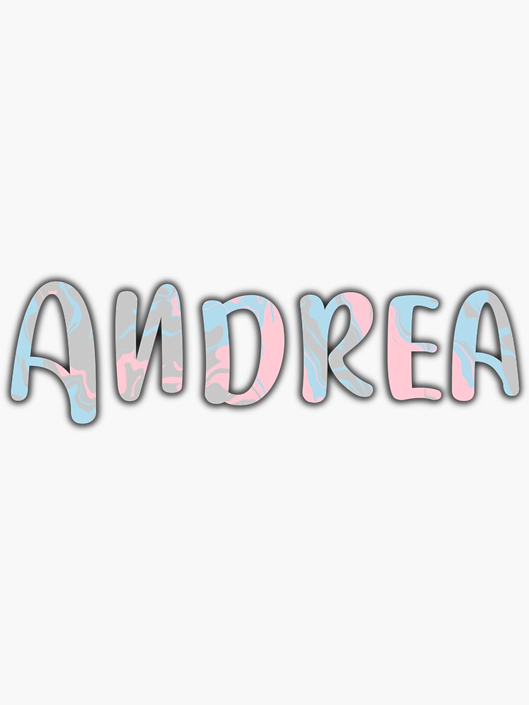 "Andrea" Sticker for Sale by snwyner | Redbubble