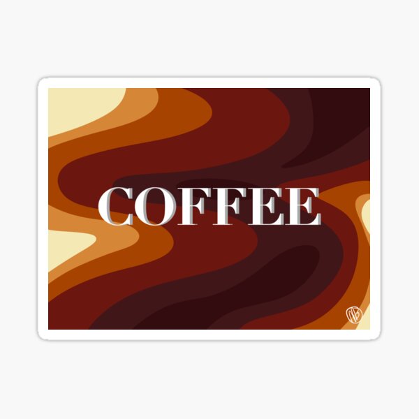 "Coffee Aesthetic Sticker - Head Empty Series" Sticker by madisondraws ...