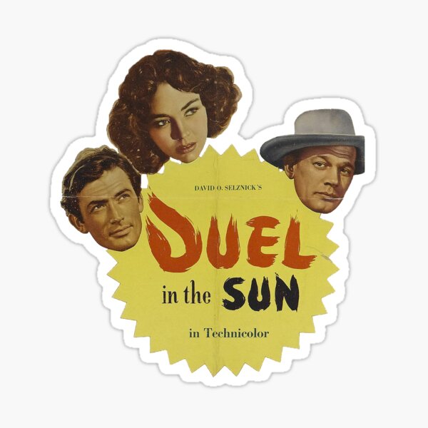 "Duel in the Sun - Three Leads" Sticker for Sale by MovieFunTime ...
