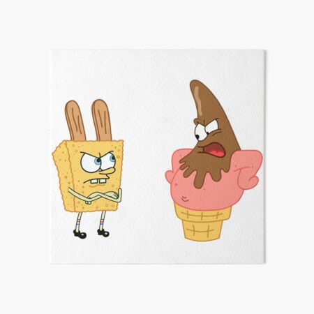 "Spongebob and Patrick (ice cream)" Art Board Print by lindsayostroff ...