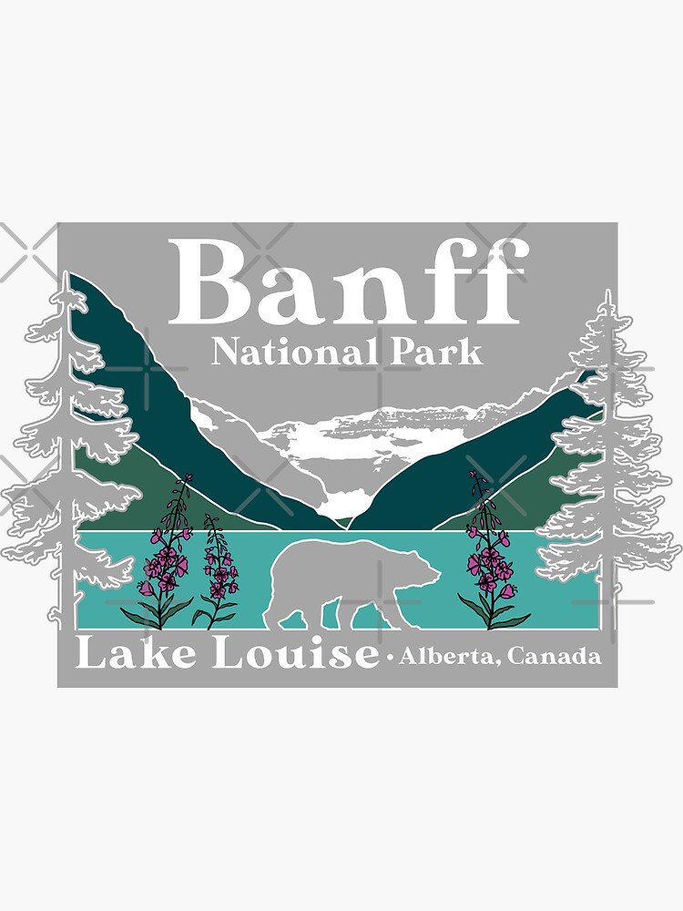 "Banff National Park" Sticker for Sale by GreatLakesLocal | Redbubble