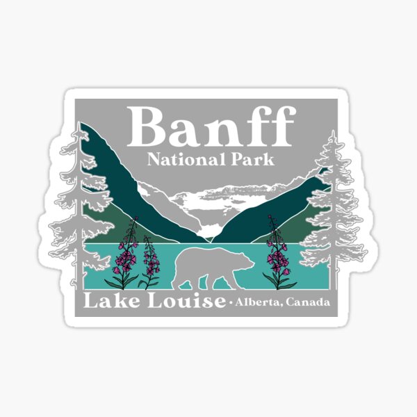 "Banff National Park" Sticker for Sale by GreatLakesLocal | Redbubble