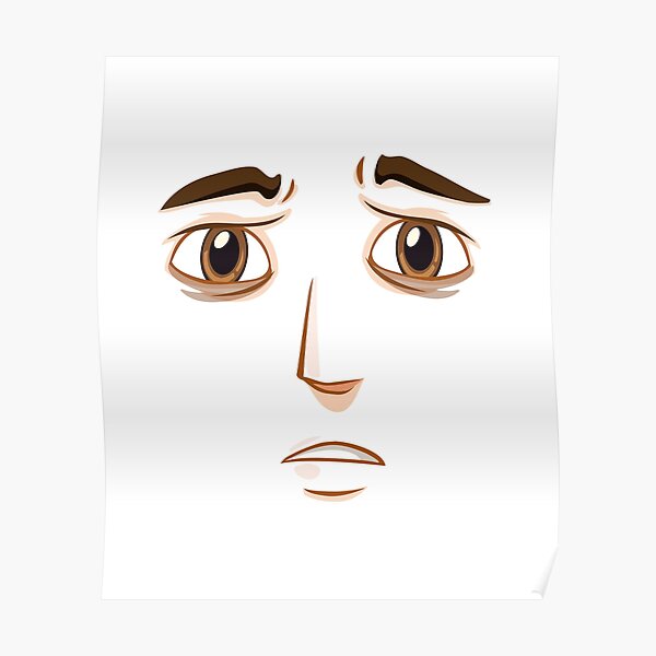 "funny face shock cool face shock sad face " Poster for Sale by ...