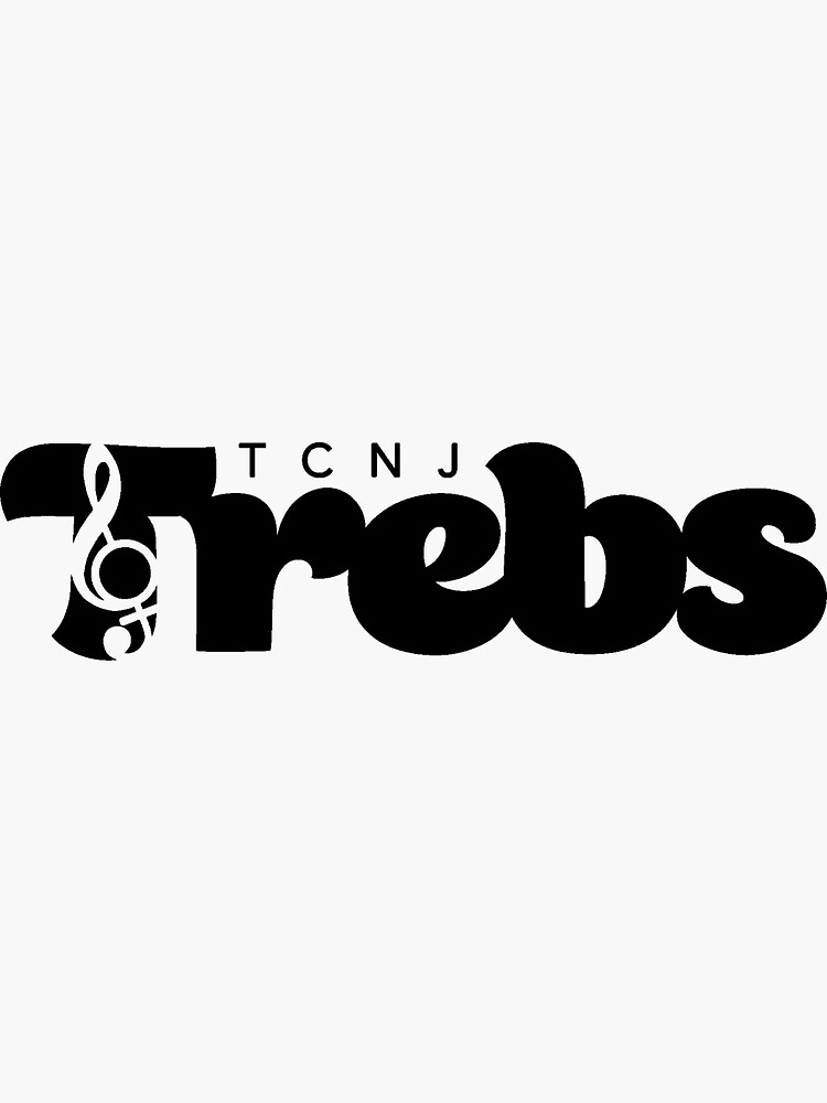 "Trebs Logo 2020 (black)" Sticker for Sale by TCNJTrebs | Redbubble