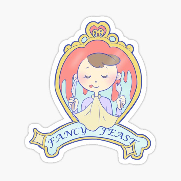 "OC: Fancy Feast" Sticker by lemonsketches | Redbubble