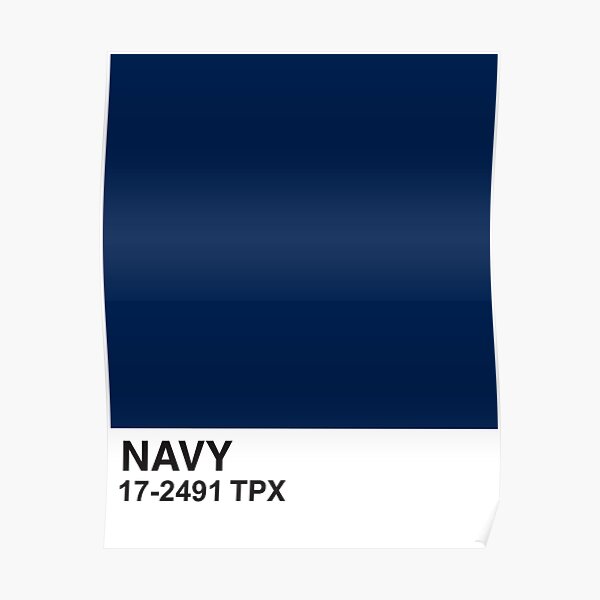 "Navy color swatch" Poster for Sale by erin-liz | Redbubble