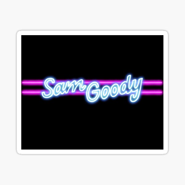 "Sam Goody" Sticker for Sale by Leevie | Redbubble