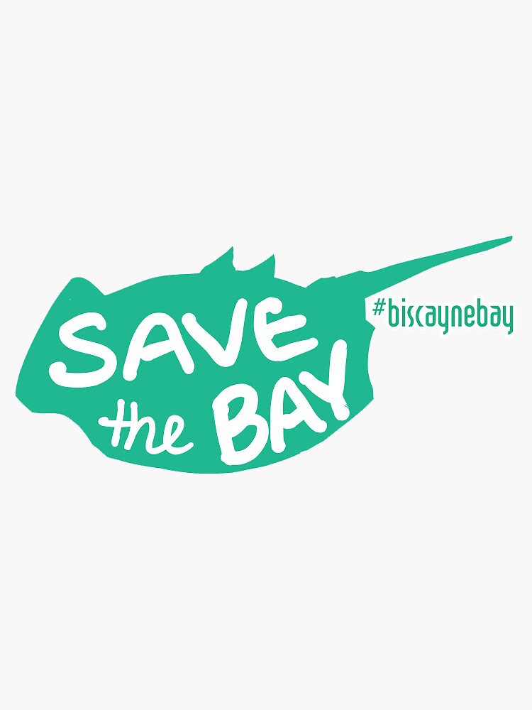 "#biscaynebay Save the Bay Horseshoe Crab " Sticker for Sale by ...