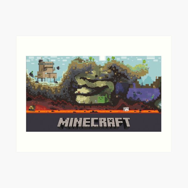 Minecraft Map Wall Art | Redbubble