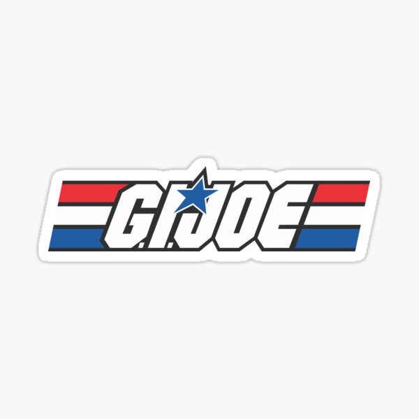 "Gi Joe Logo Design" Sticker for Sale by aliberalino | Redbubble