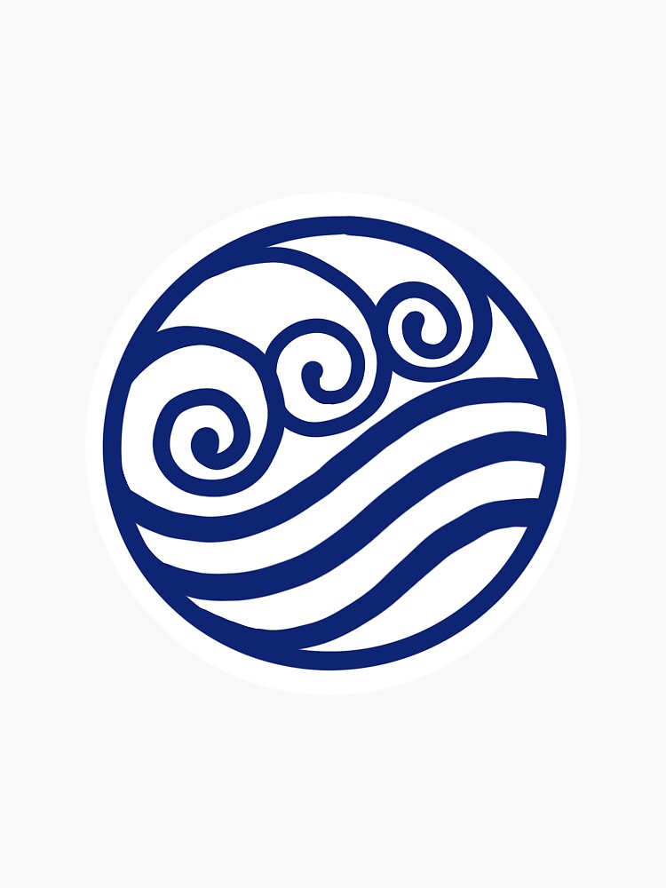 "Water tribe logo" Sticker for Sale by lenpdobbs | Redbubble