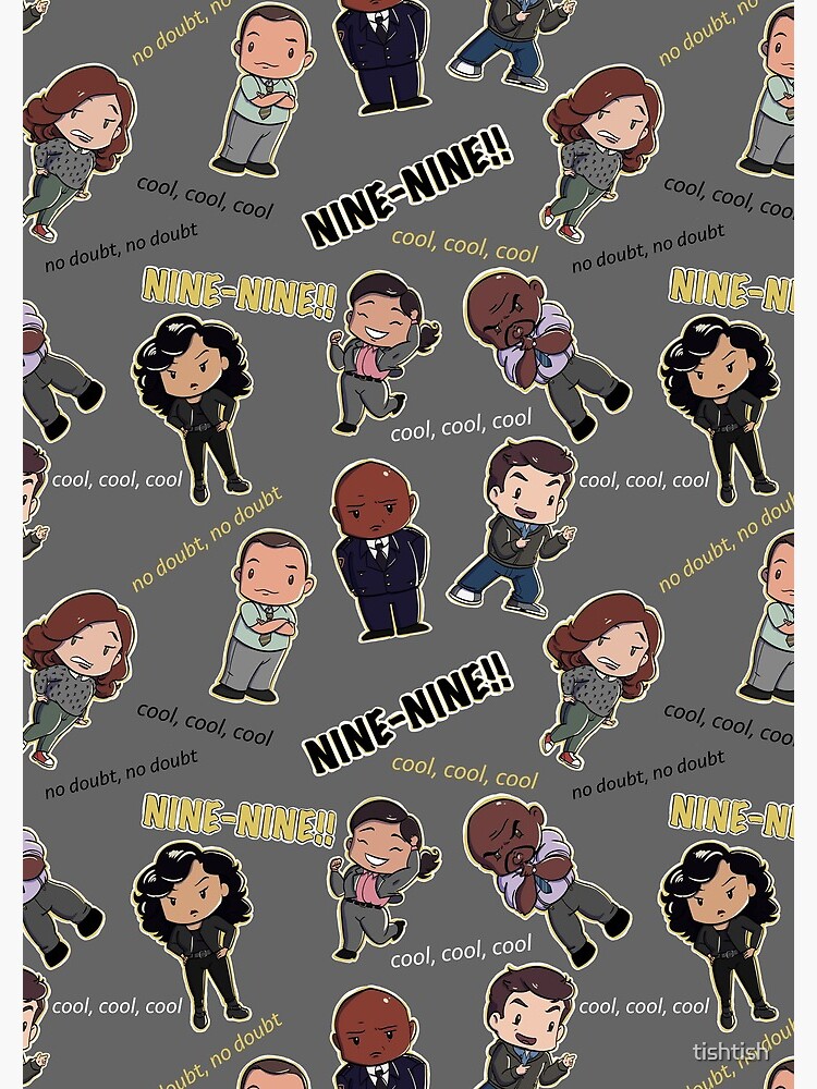 "Nine-Nine Pattern - Brooklyn 99" Spiral Notebook for Sale by tishtish ...