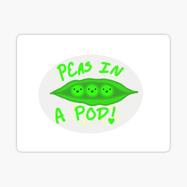 "Cute Peas In a Pod" Sticker for Sale by peepeeboy69 | Redbubble