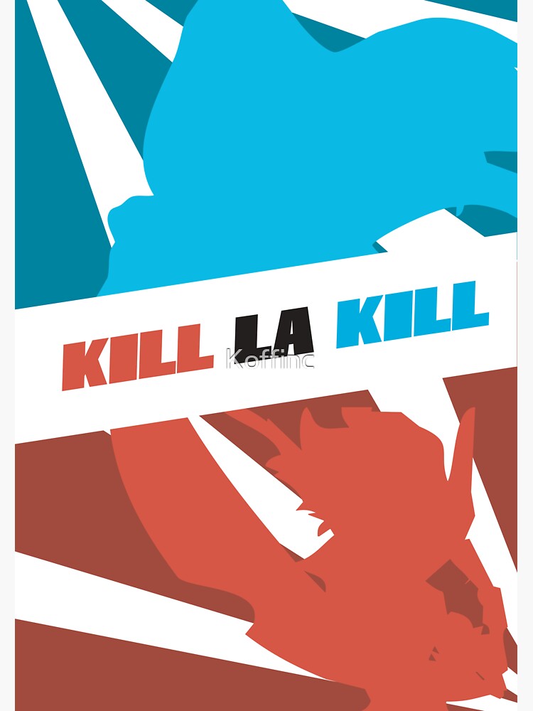 "Kill la Kill Minimalism" Sticker by Koffinc | Redbubble