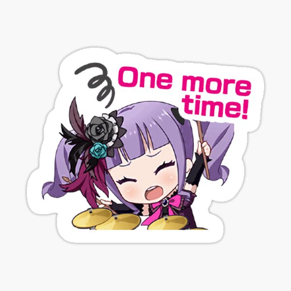 "Ako Udagawa Sticker - One more time!" Sticker by misakiokusawa | Redbubble