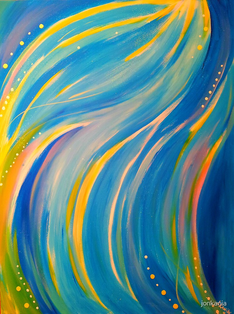 "Reconnection - spiritual abstract art" by jonkania | Redbubble