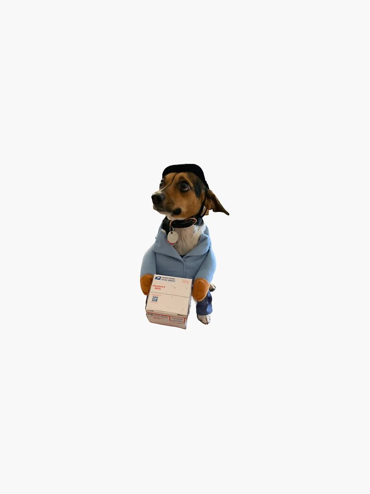 "Dog Postman" Sticker by mtndewsnak3 | Redbubble