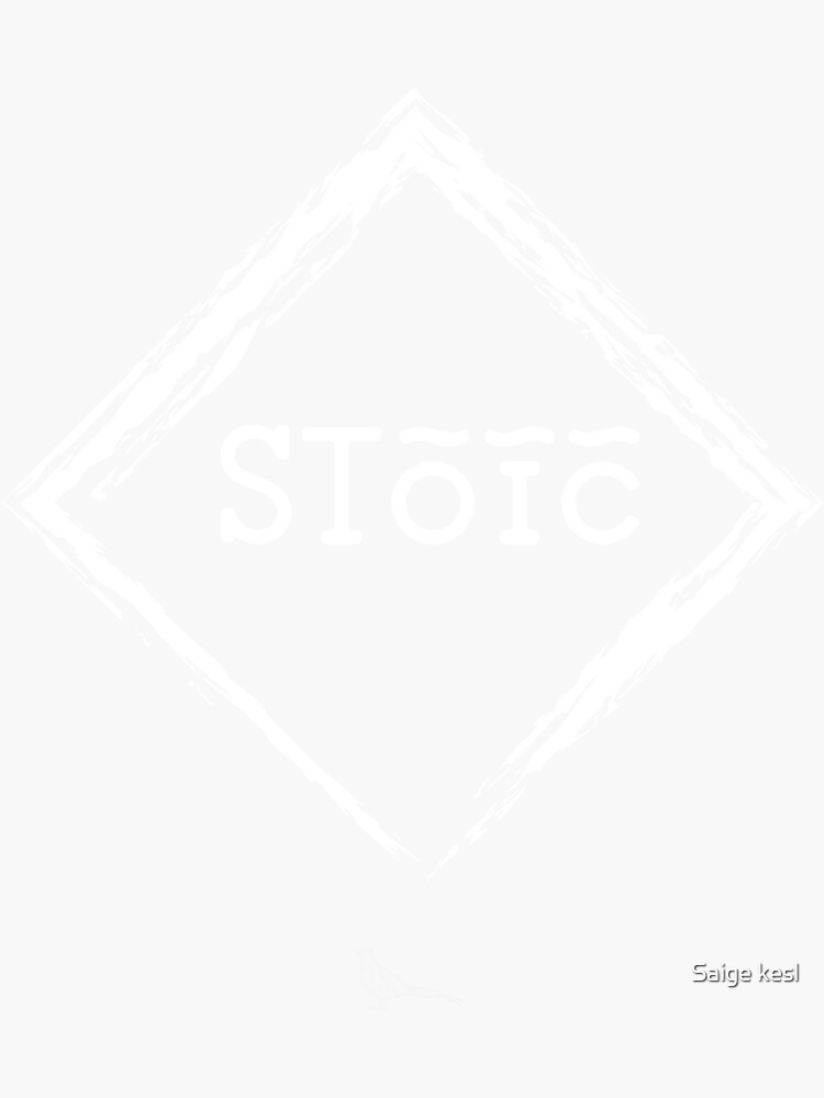 "Stoic" Sticker for Sale by tkesl11 | Redbubble