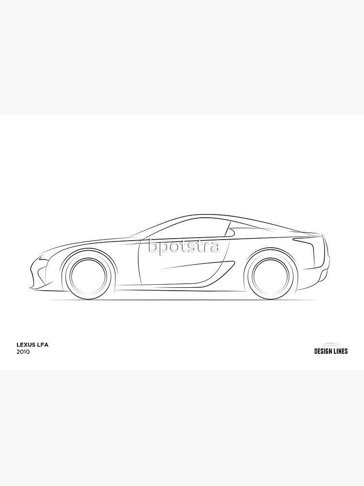 "Design Lines - Lexus LFA" Poster by bpotstra | Redbubble