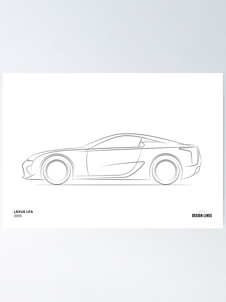"Design Lines - Lexus LFA" Poster by bpotstra | Redbubble