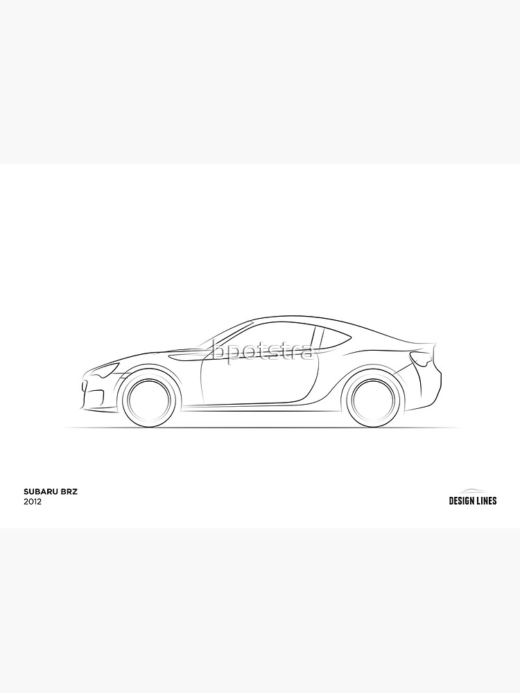"Design Lines - Subaru BRZ" Poster by bpotstra | Redbubble