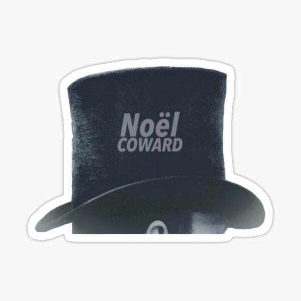 "Chris as Noel Coward " Sticker for Sale by kardish | Redbubble