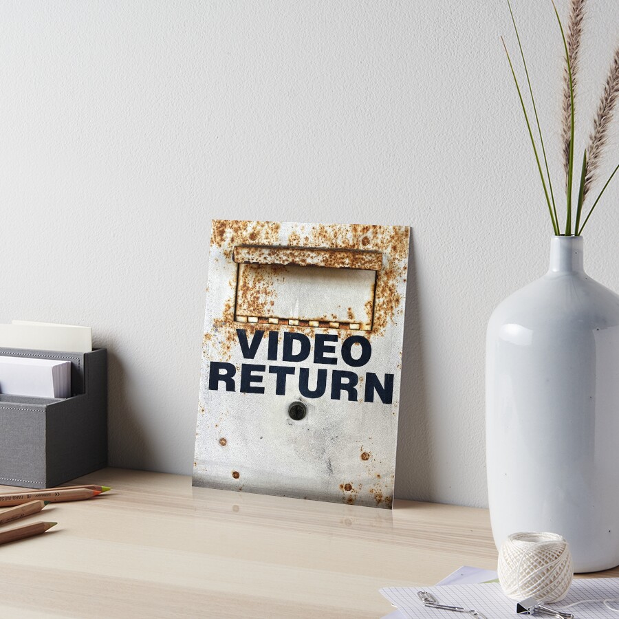 "VHS video return slot rusted and decayed" Art Board Print for Sale by ...
