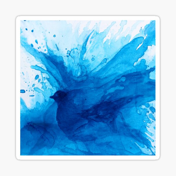 "Bird Bath" Sticker by kume | Redbubble