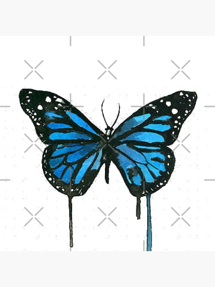 "Blue butterfly drip " Poster for Sale by hillarymoore06 | Redbubble