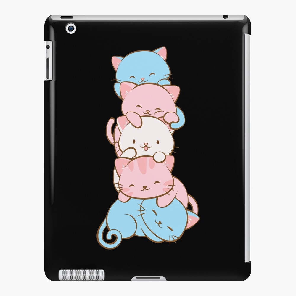 Transgender Pride Flag Cute Kawaii Cats Subtle Lgbtq Trans Pride Ipad
