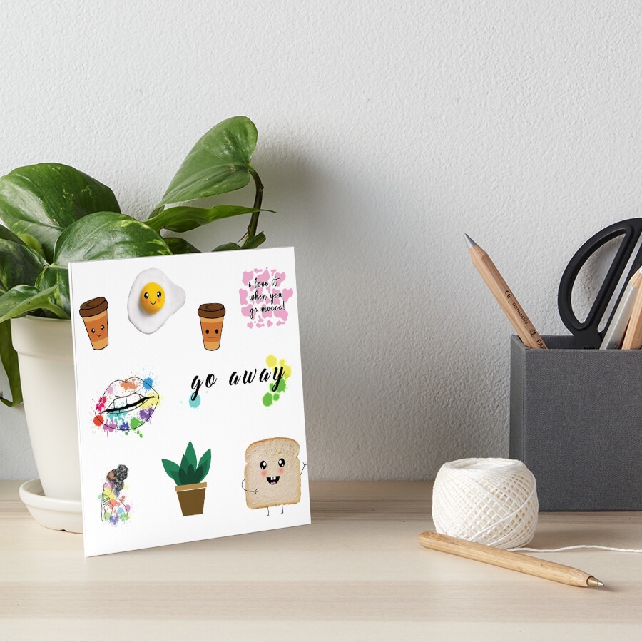 "cute sticker bunch" Art Board Print by O-M-G | Redbubble