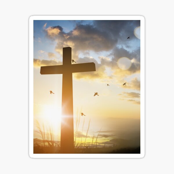 "Jesus Cross" Sticker by della95 | Redbubble