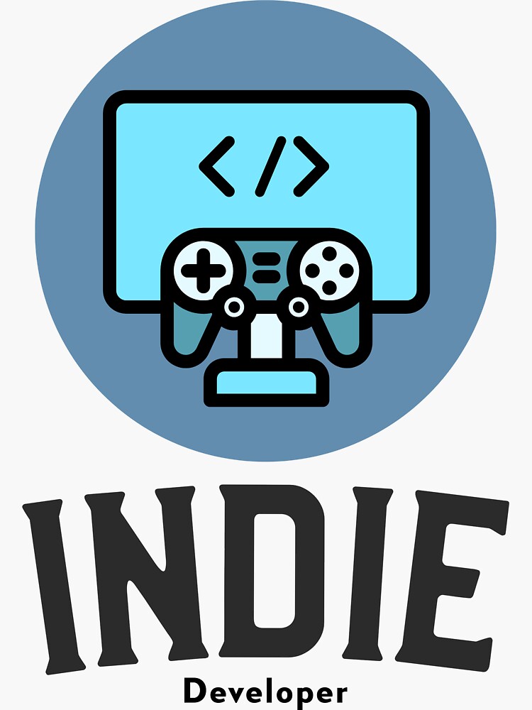 "Indie Developer" Sticker by waynnt | Redbubble