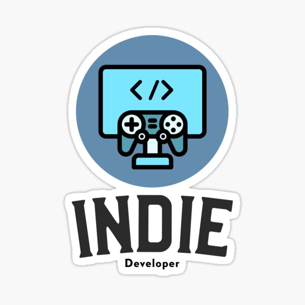 "Indie Developer" Sticker by waynnt | Redbubble
