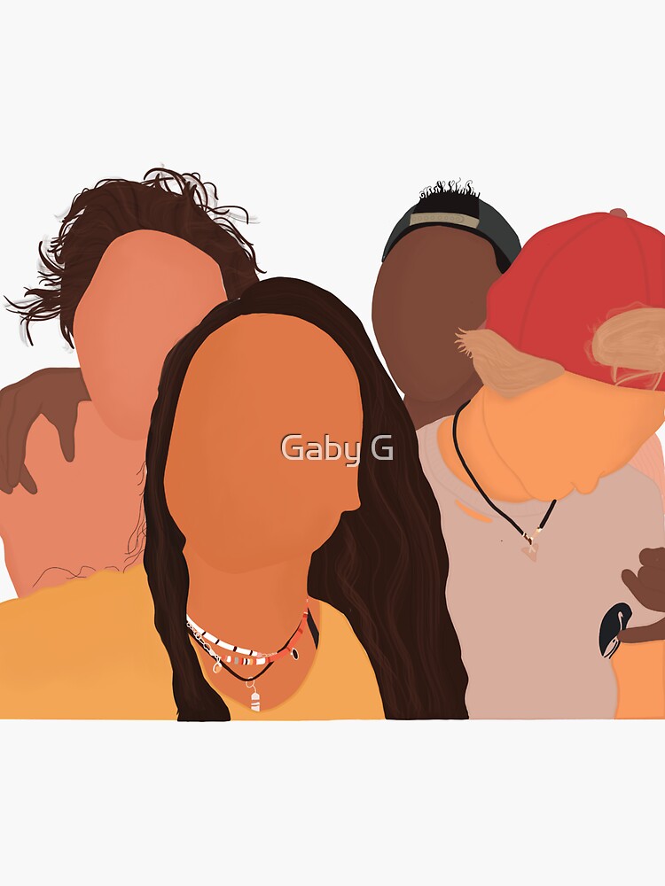 "Outer Banks Cast" Sticker by gabygir | Redbubble