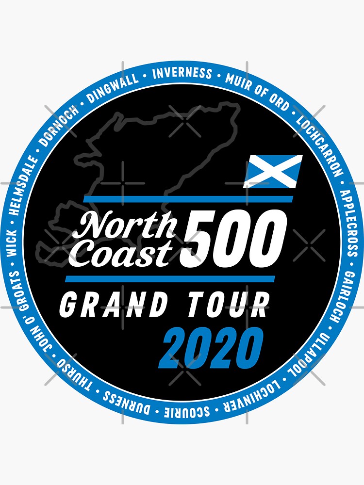 "North Coast 500 (NC500) Grand Tour 2020 Sticker" Sticker for Sale by ...