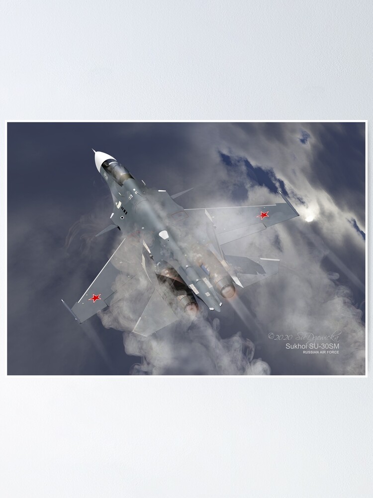 "Sukhoi SU-30SM" Poster by sudrzewicka | Redbubble