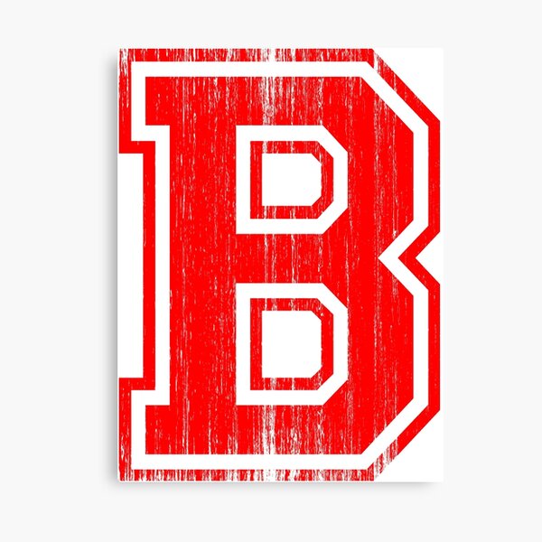 "Big Red Letter B" Canvas Print for Sale by adamcampen | Redbubble
