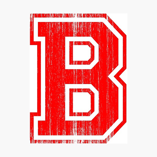 "Big Red Letter B" Photographic Print for Sale by adamcampen | Redbubble