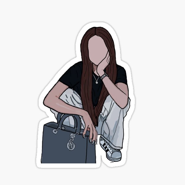 "BLACKPINK MEMBER KIM JISOO VECTOR ART" Sticker for Sale by alekshop ...