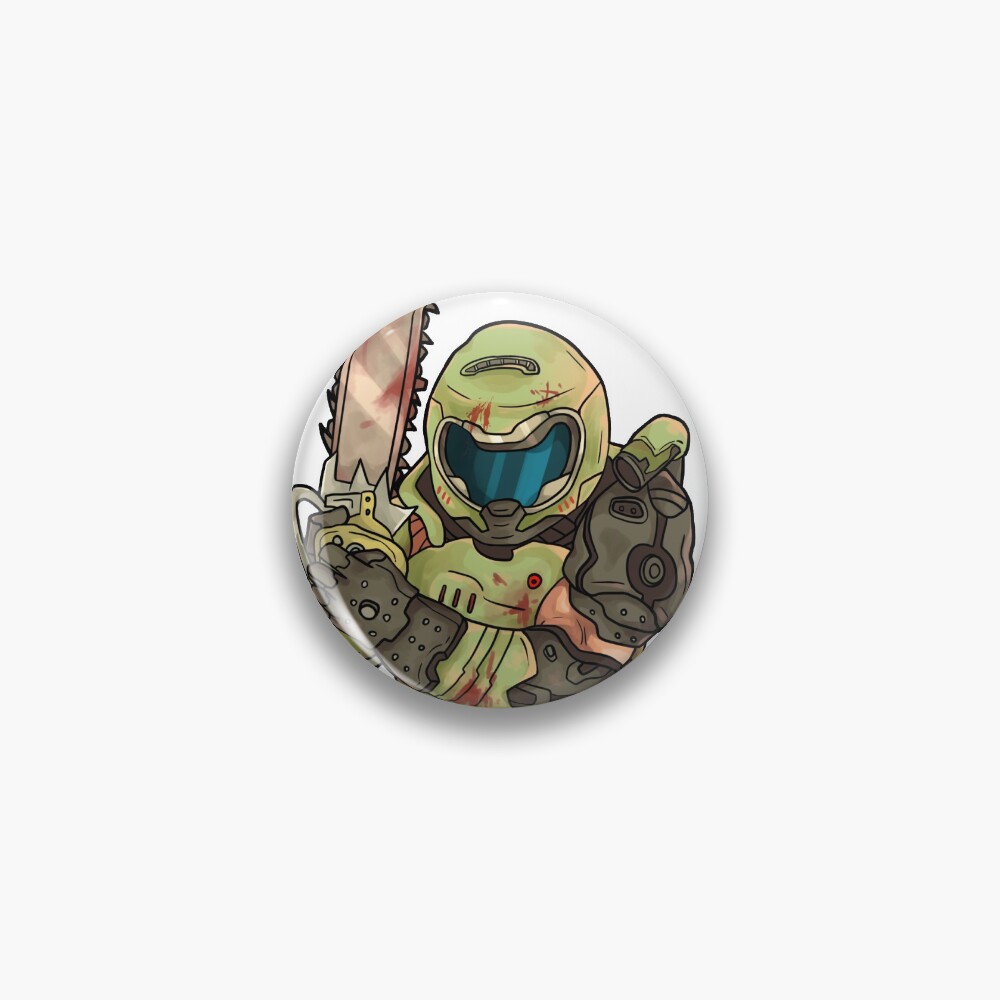 "Doomslayer" Sticker for Sale by Kuroha | Redbubble