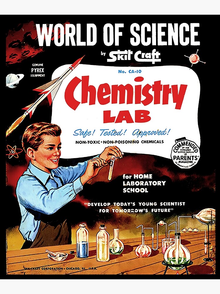 "WORLD OF SCIENCE - CHEMISTRY LAB" Poster by ThrowbackAds | Redbubble