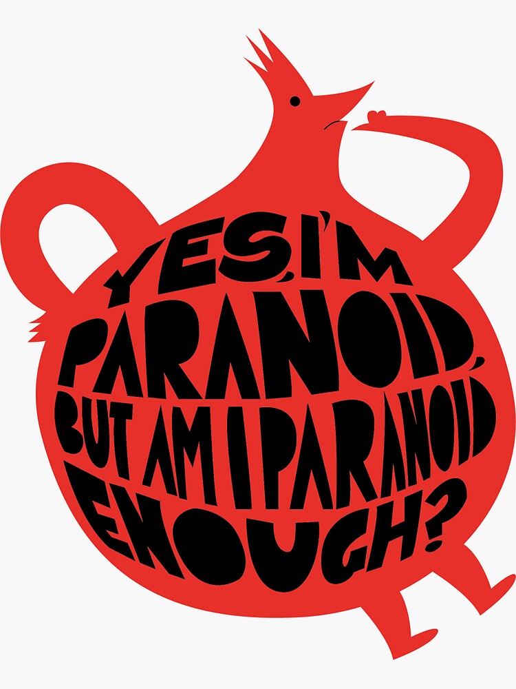 "The Paranoid King" Sticker by robigueri | Redbubble