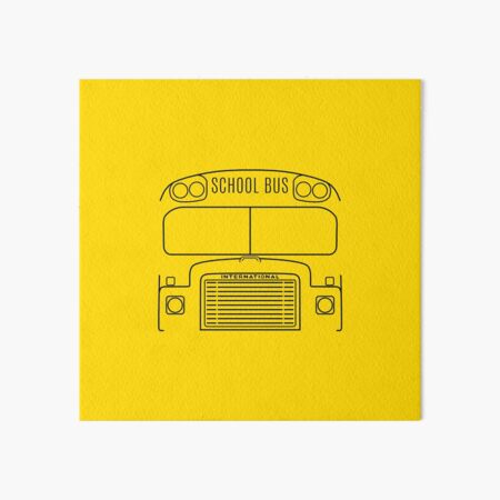 "International Harvester Loadstar 1700 classic school bus black outline ...