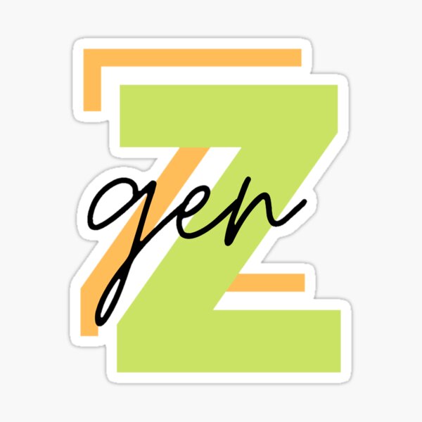 "Gen Z symbol" Sticker for Sale by S1NGULAR | Redbubble