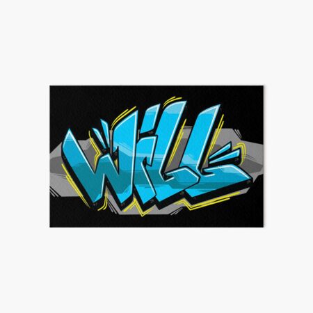"Will Graffiti Name" Art Board Print by NameGraffiti | Redbubble