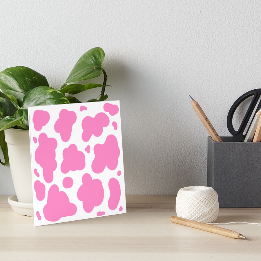 "pink cow print pattern" Art Board Print by jellyfrog5 | Redbubble