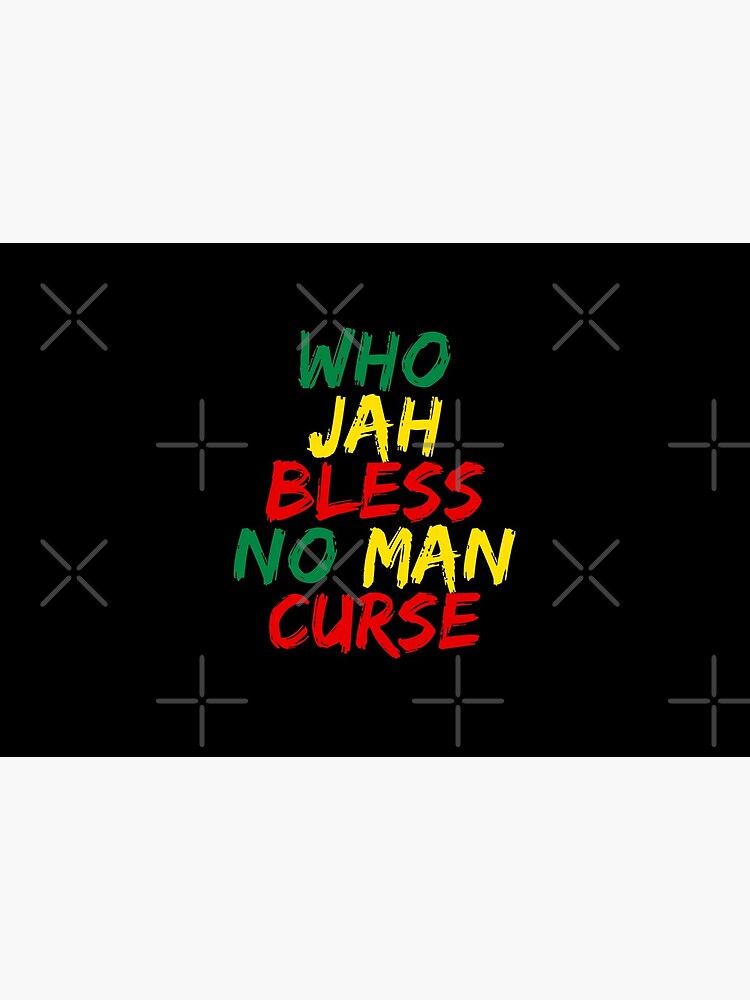 "Who Jah Bless No Man Curse" Mask for Sale by Quetzalita | Redbubble
