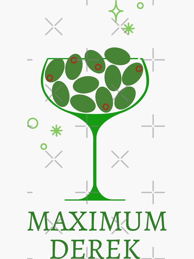 "Maximum Derek" Sticker for Sale by misslilzz | Redbubble